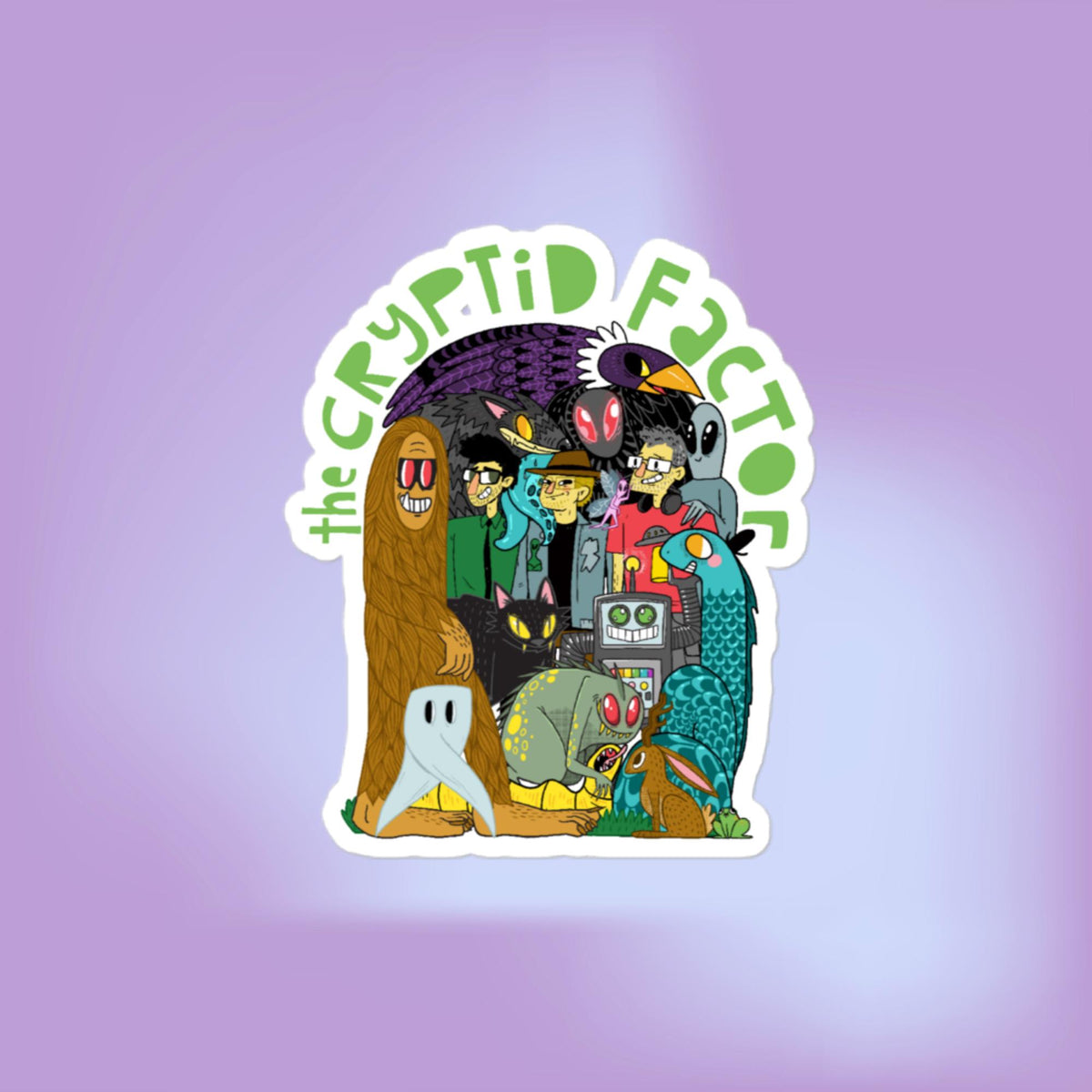 Cryptid Buddies Sticky Sticker – The Cryptid Factor