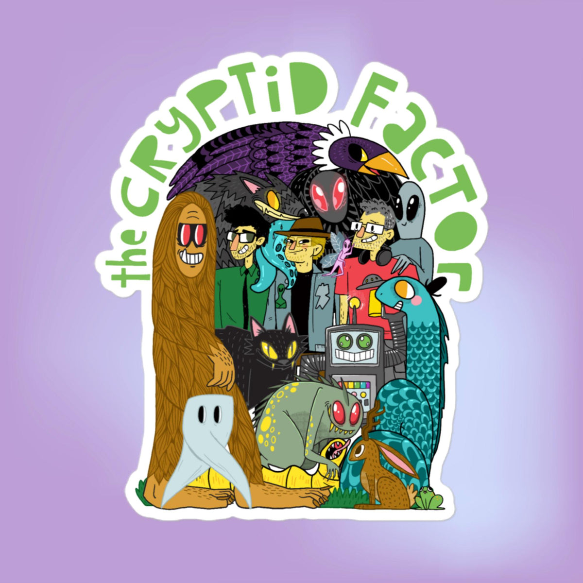 Cryptid Buddies Sticker – The Cryptid Factor