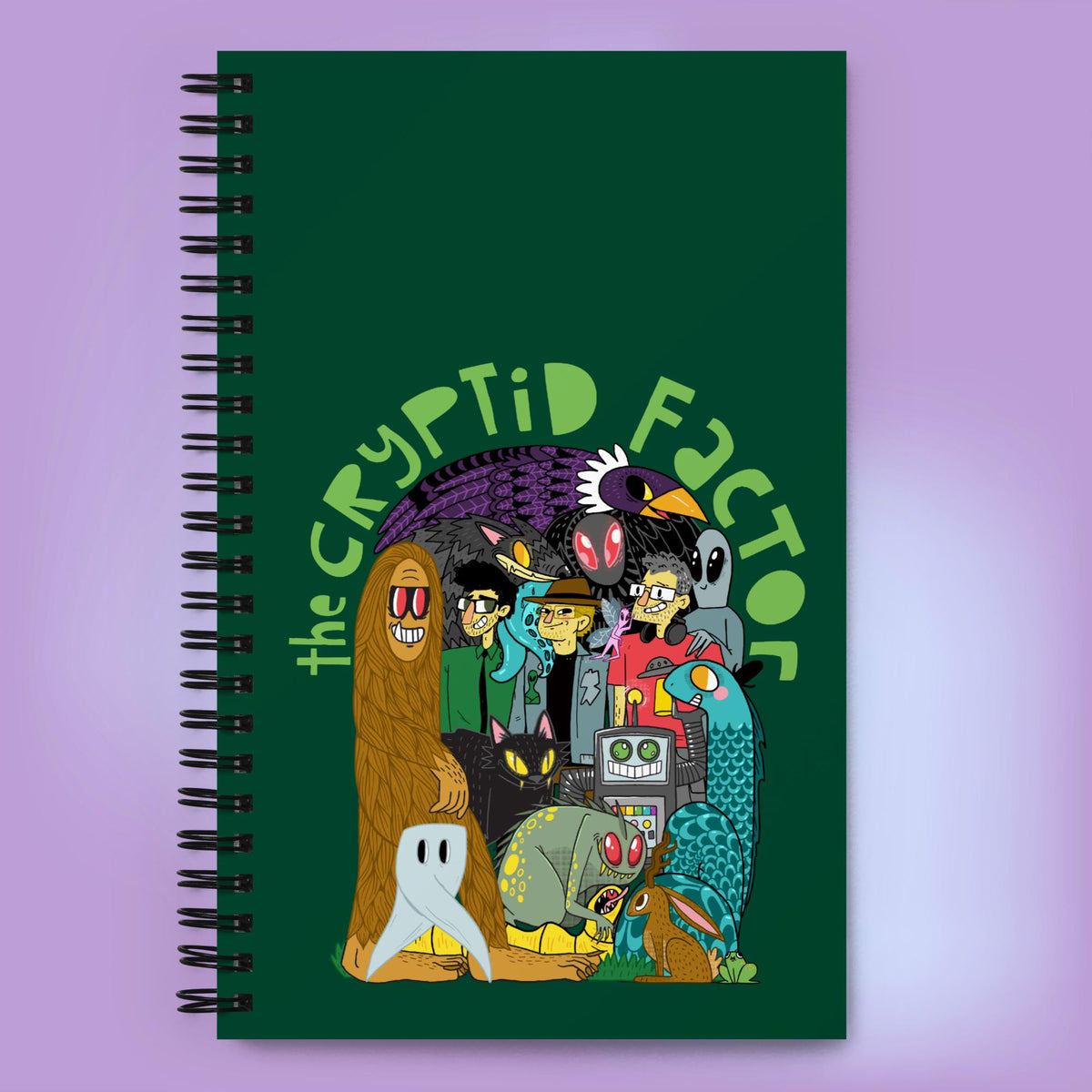 Cryptid Buddies Spiral Notebook – The Cryptid Factor