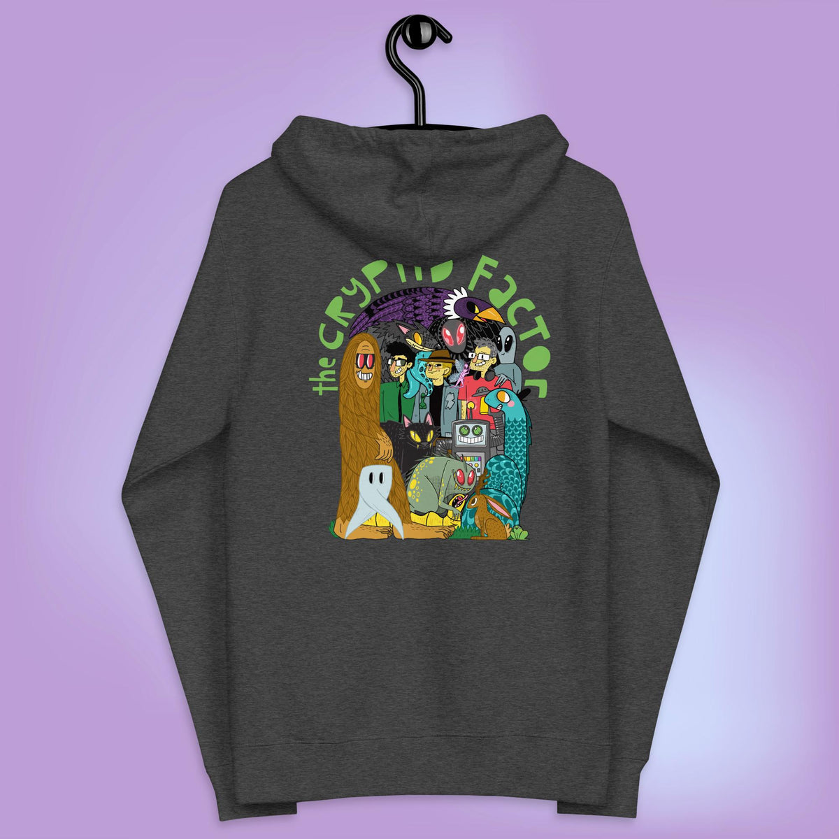 Cryptid Buddies Unisex Zip-up Hoodie – The Cryptid Factor